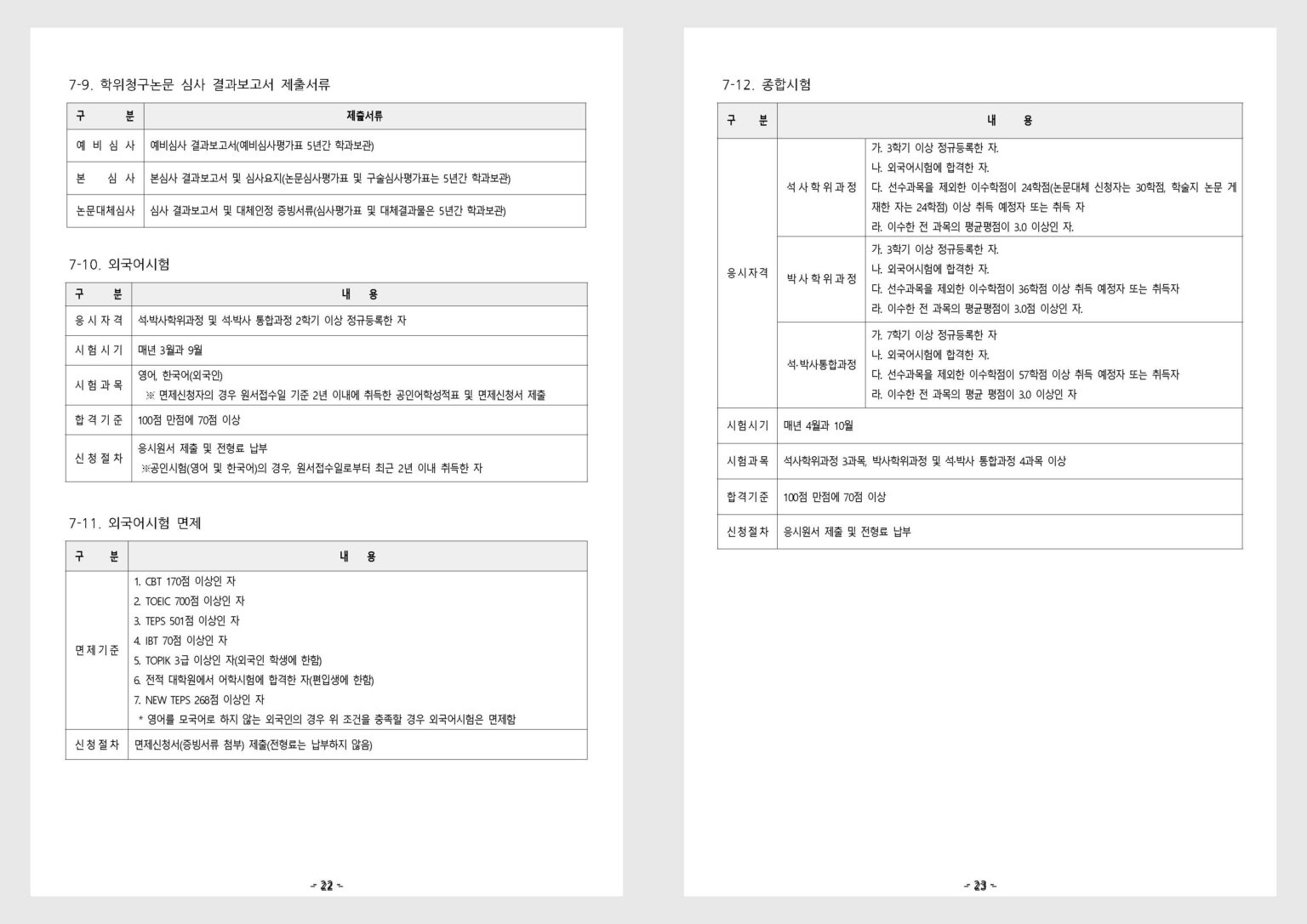 대학원 학사안내 일반대학원 원광대학교